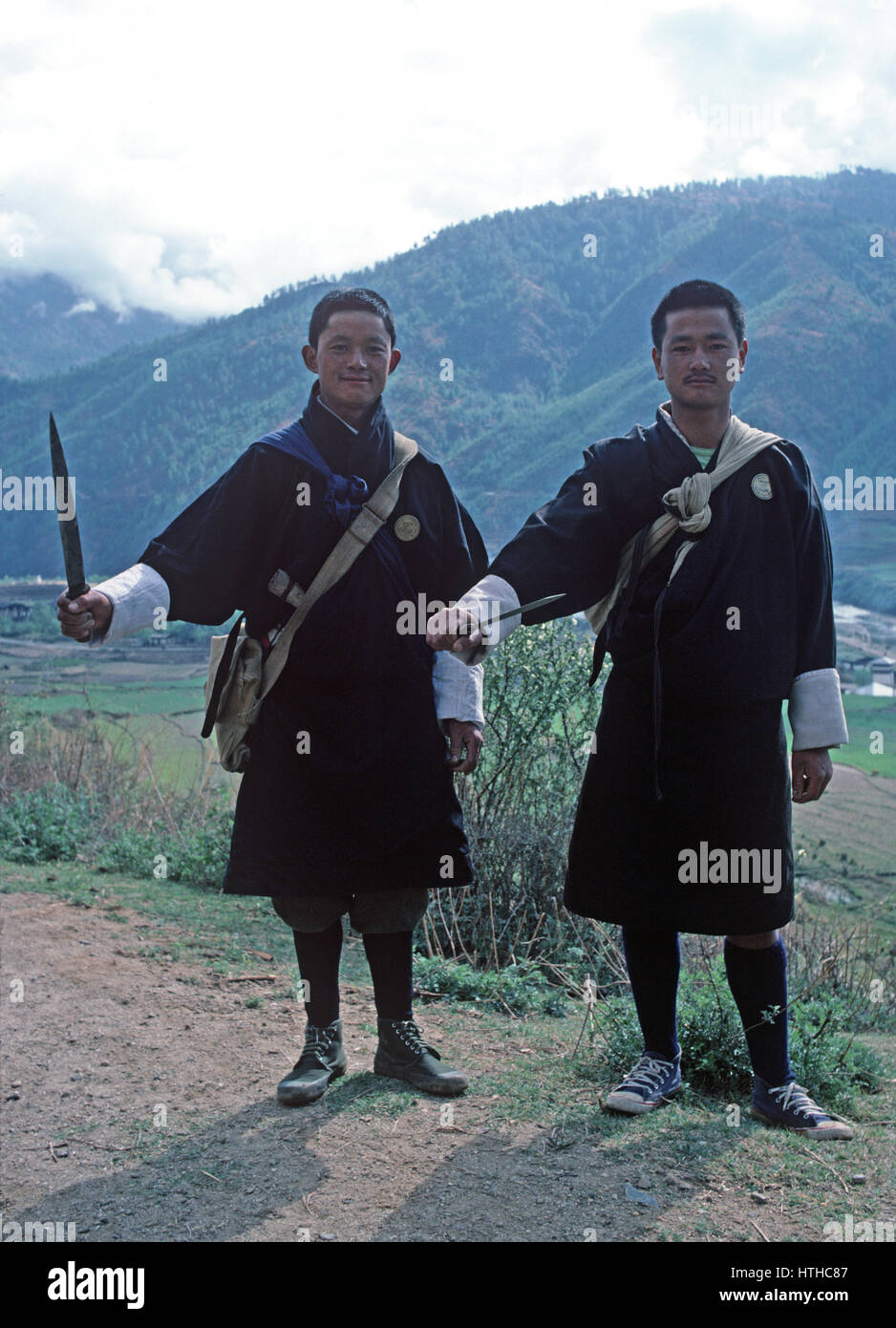 Postal runners, Bhutan Postal Service, Bhutan, Himalayas Stock Photo ...