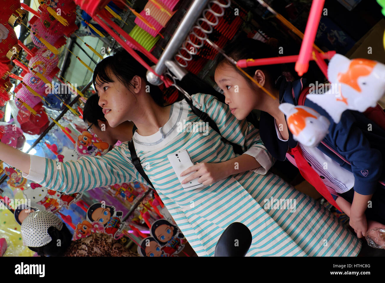 Ho Chi Minh city, Viet Nam, Vietnamese visit lantern street, buy ...