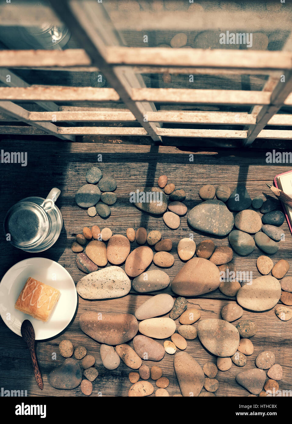 Relax morning for new day with coffee time in cafeteria, abstract cafe ...