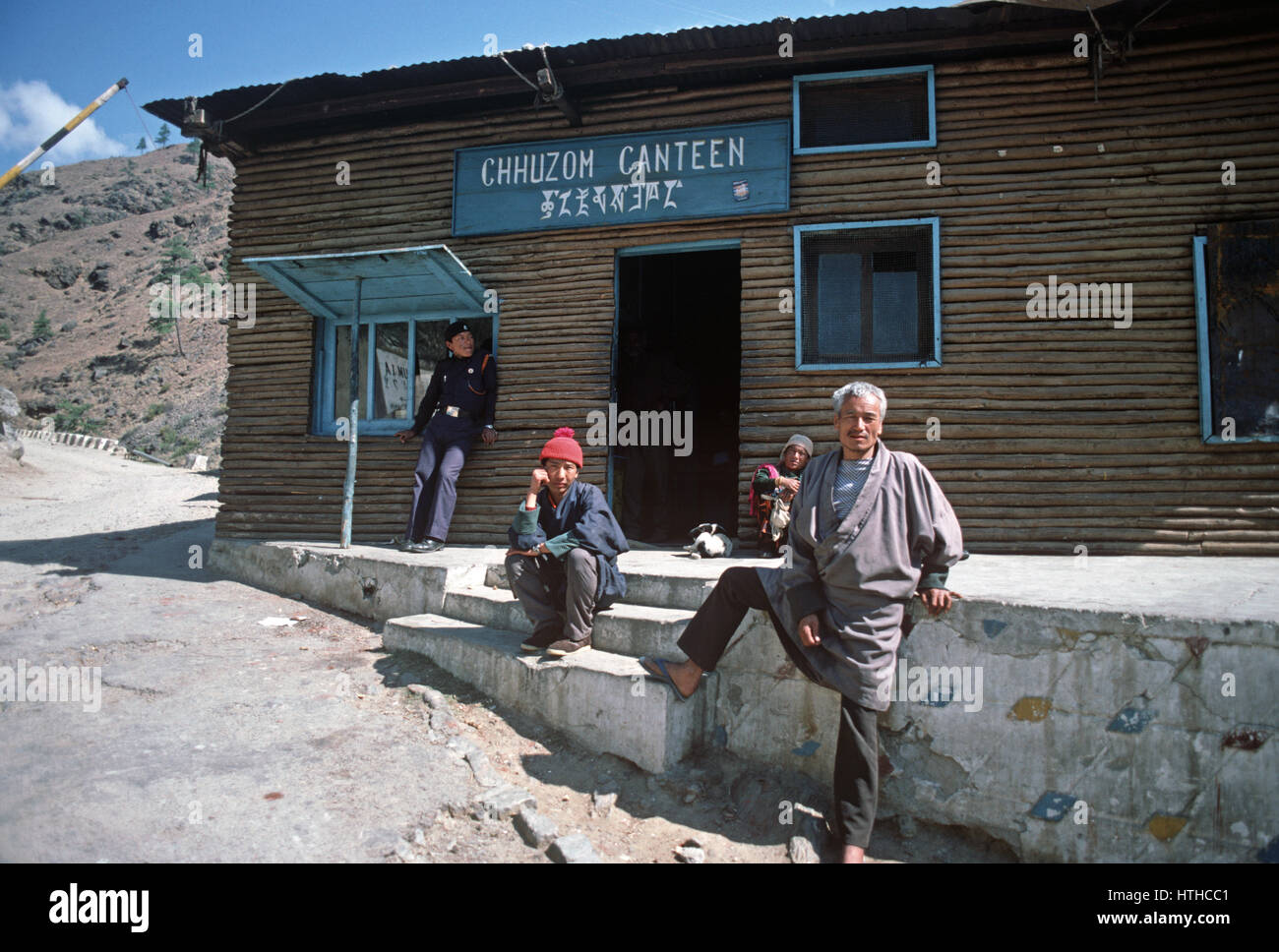 Road side stop in Bhutan, Himalayas Stock Photo - Alamy