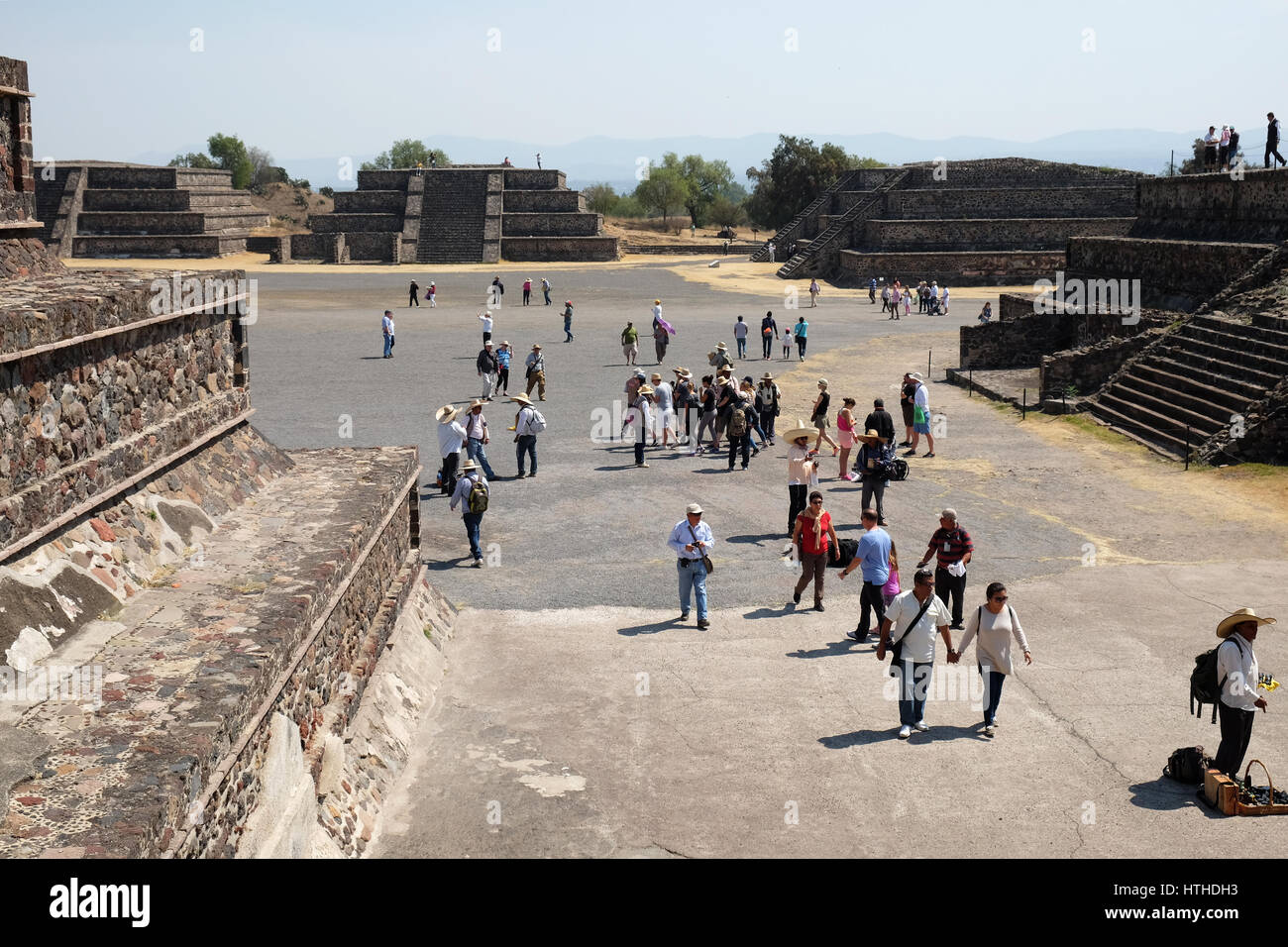 Teotihuacan historical complex, Valley of Mexico, State of Mexico Stock ...