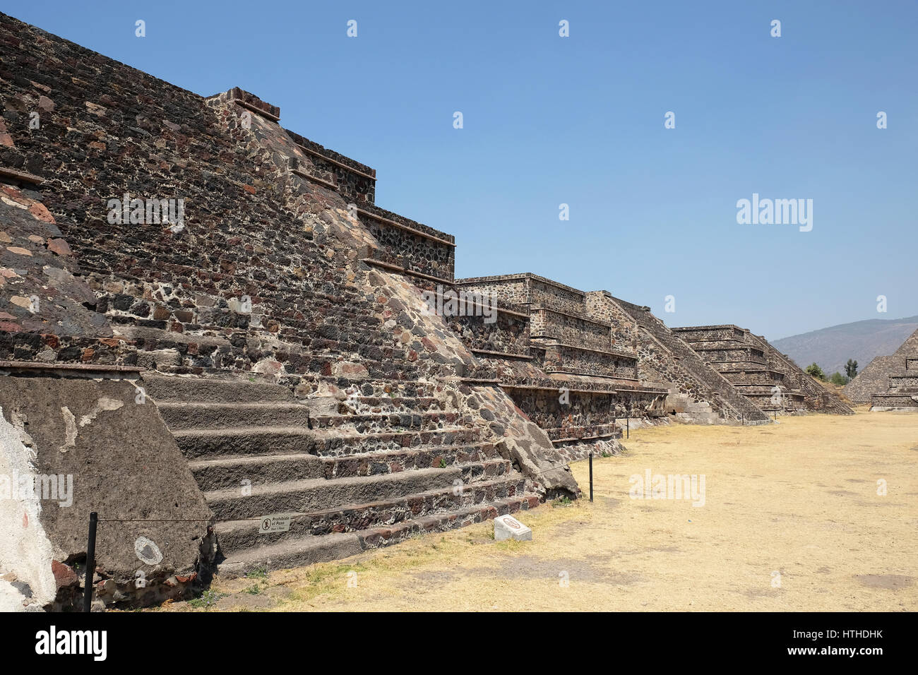 Teotihuacan historical complex, Valley of Mexico, State of Mexico Stock ...