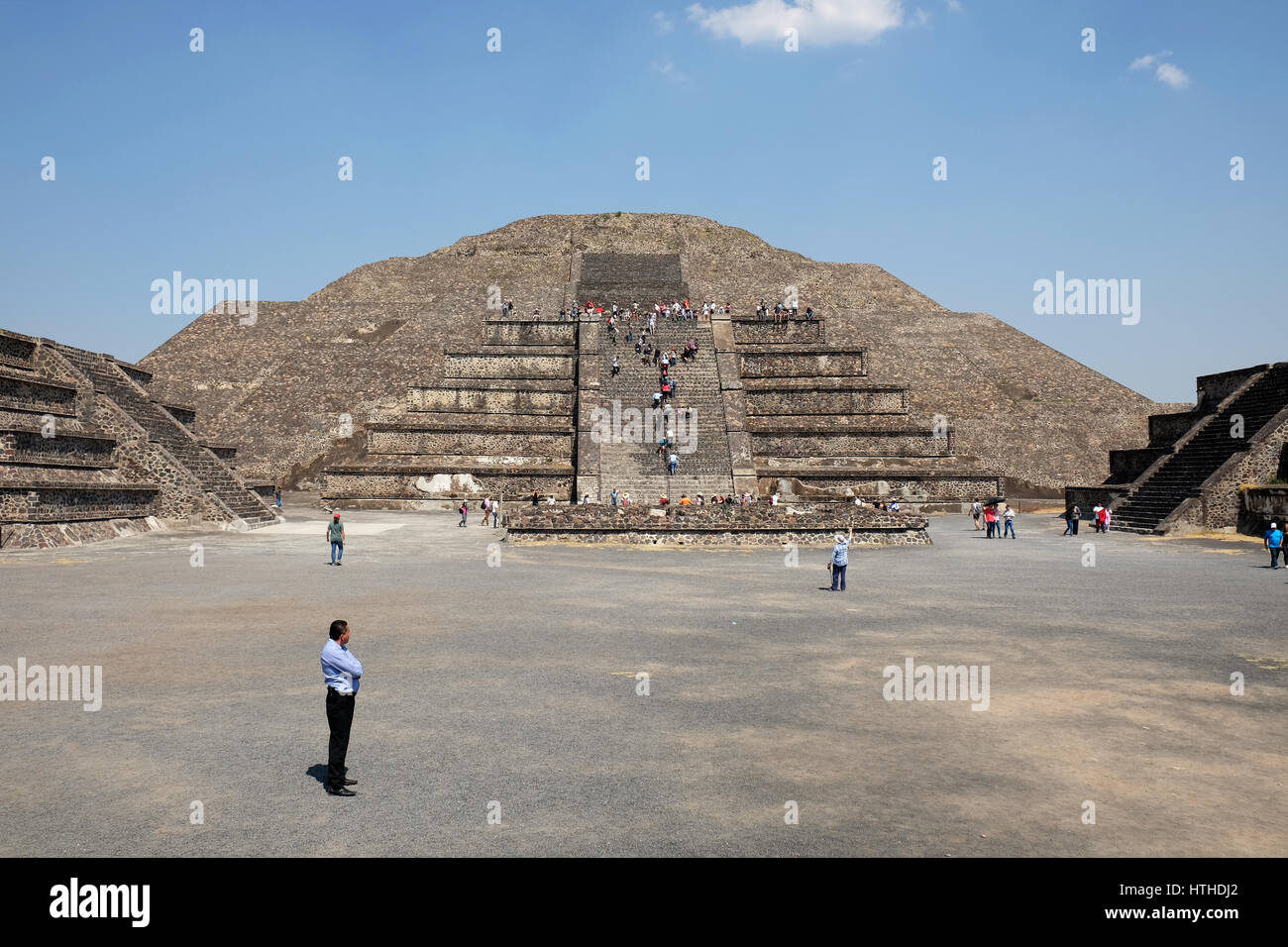Teotihuacan historical complex, Valley of Mexico, State of Mexico Stock ...