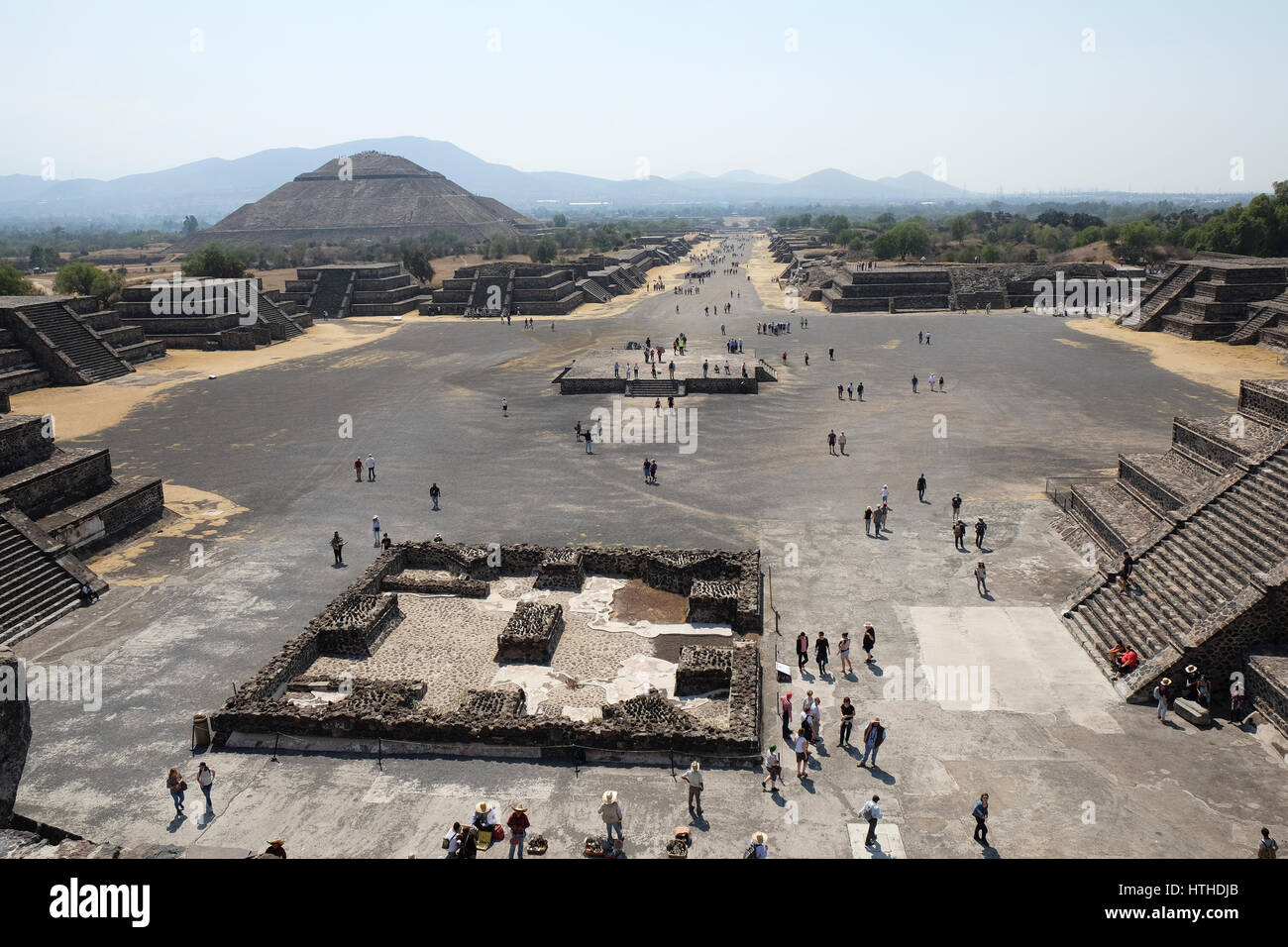 Teotihuacan historical complex, Valley of Mexico, State of Mexico Stock ...