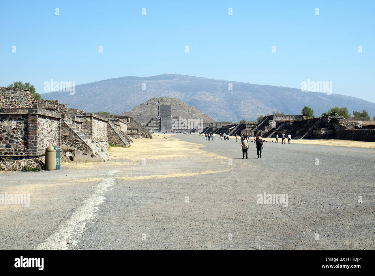 Teotihuacan historical complex, Valley of Mexico, State of Mexico Stock ...
