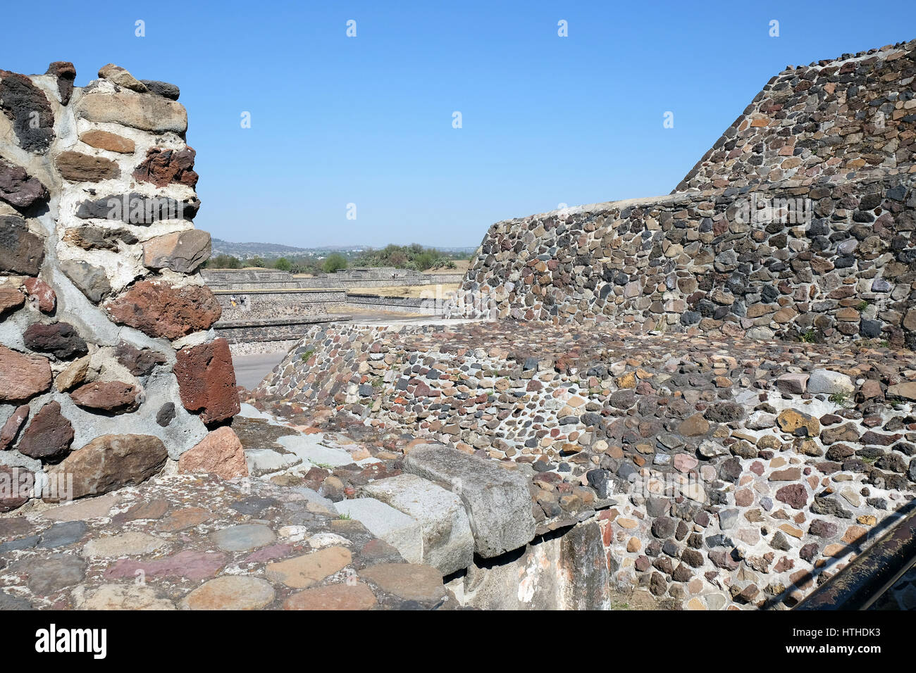 Teotihuacan historical complex, Valley of Mexico, State of Mexico Stock ...