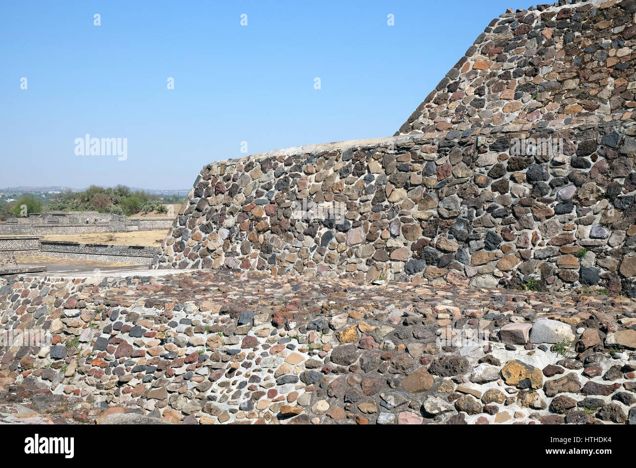 Teotihuacan historical complex, Valley of Mexico, State of Mexico Stock ...
