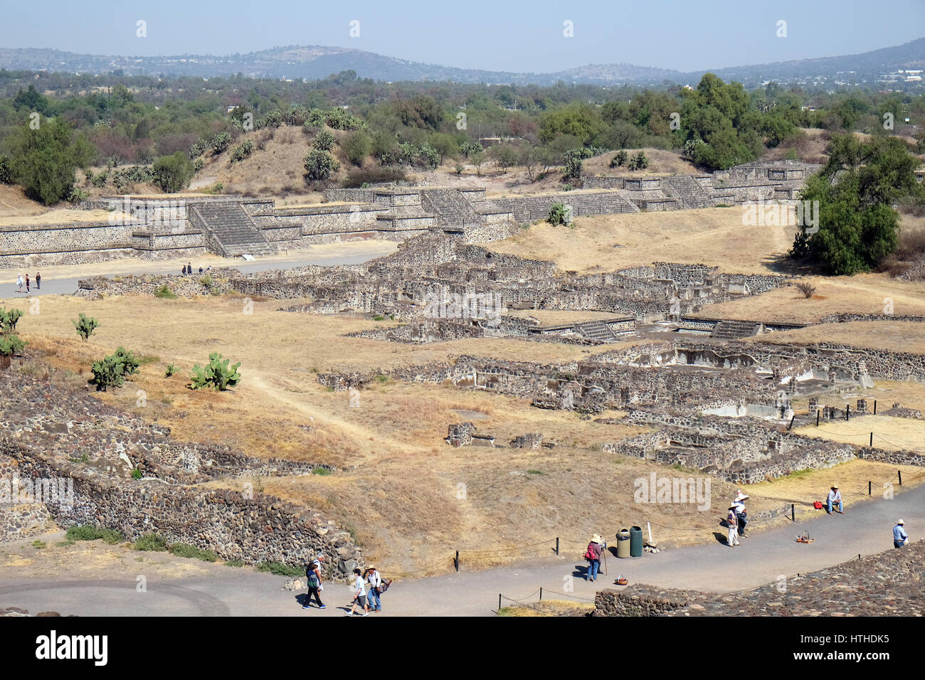 Teotihuacan historical complex, Valley of Mexico, State of Mexico Stock ...