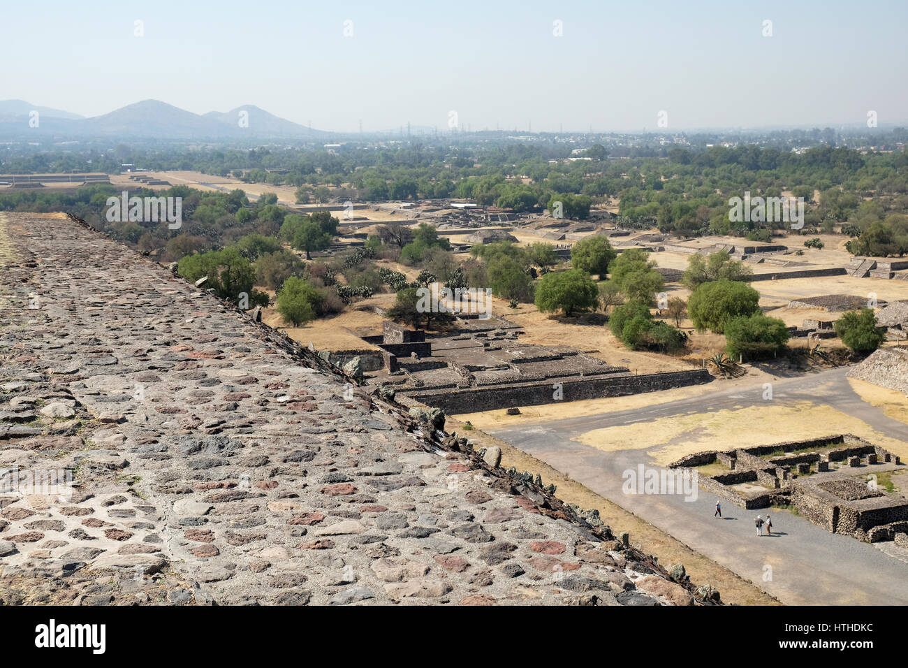 Teotihuacan historical complex, Valley of Mexico, State of Mexico Stock ...