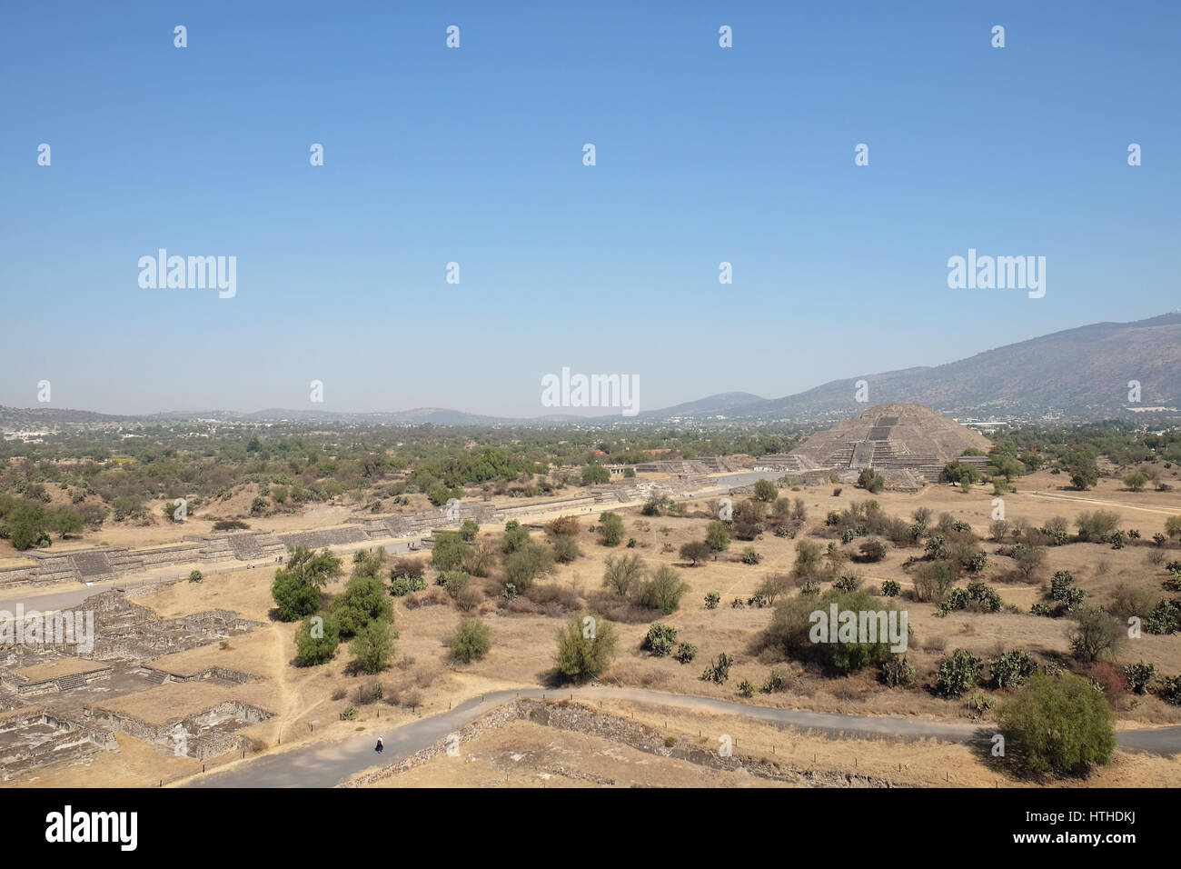 Teotihuacan historical complex, Valley of Mexico, State of Mexico Stock ...