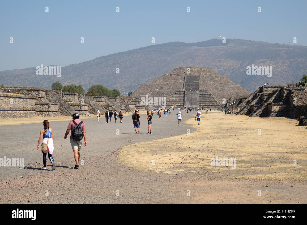 Teotihuacan historical complex, Valley of Mexico, State of Mexico Stock ...