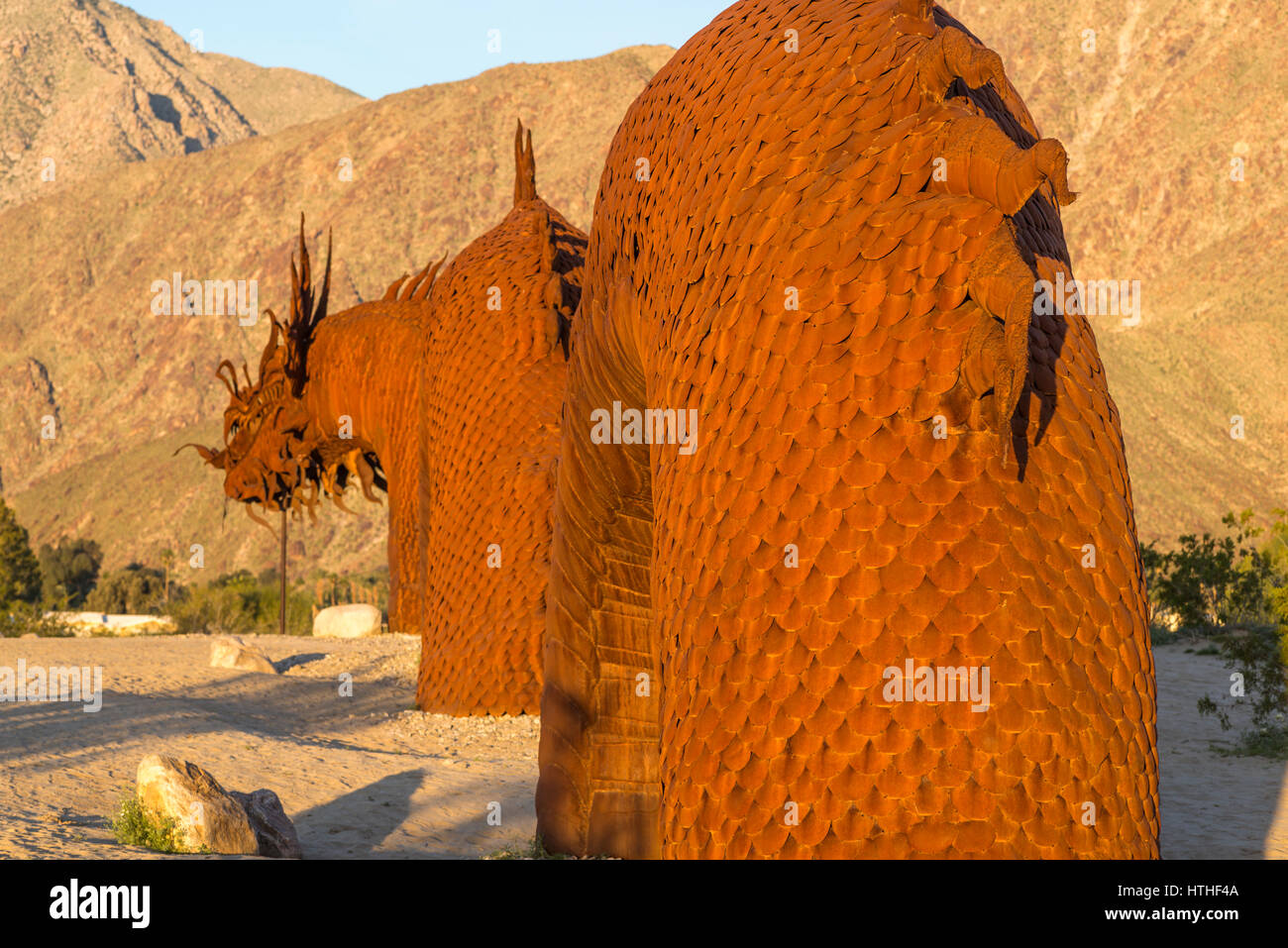 Metal sculpture artwork (by Ricardo Breceda). Borrego Springs ...