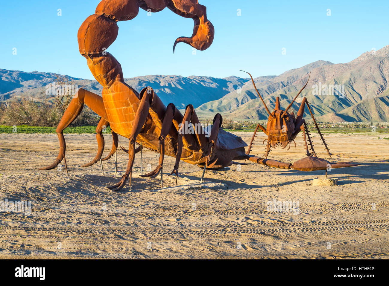 Metal sculpture artwork (by Ricardo Breceda). Borrego Springs ...