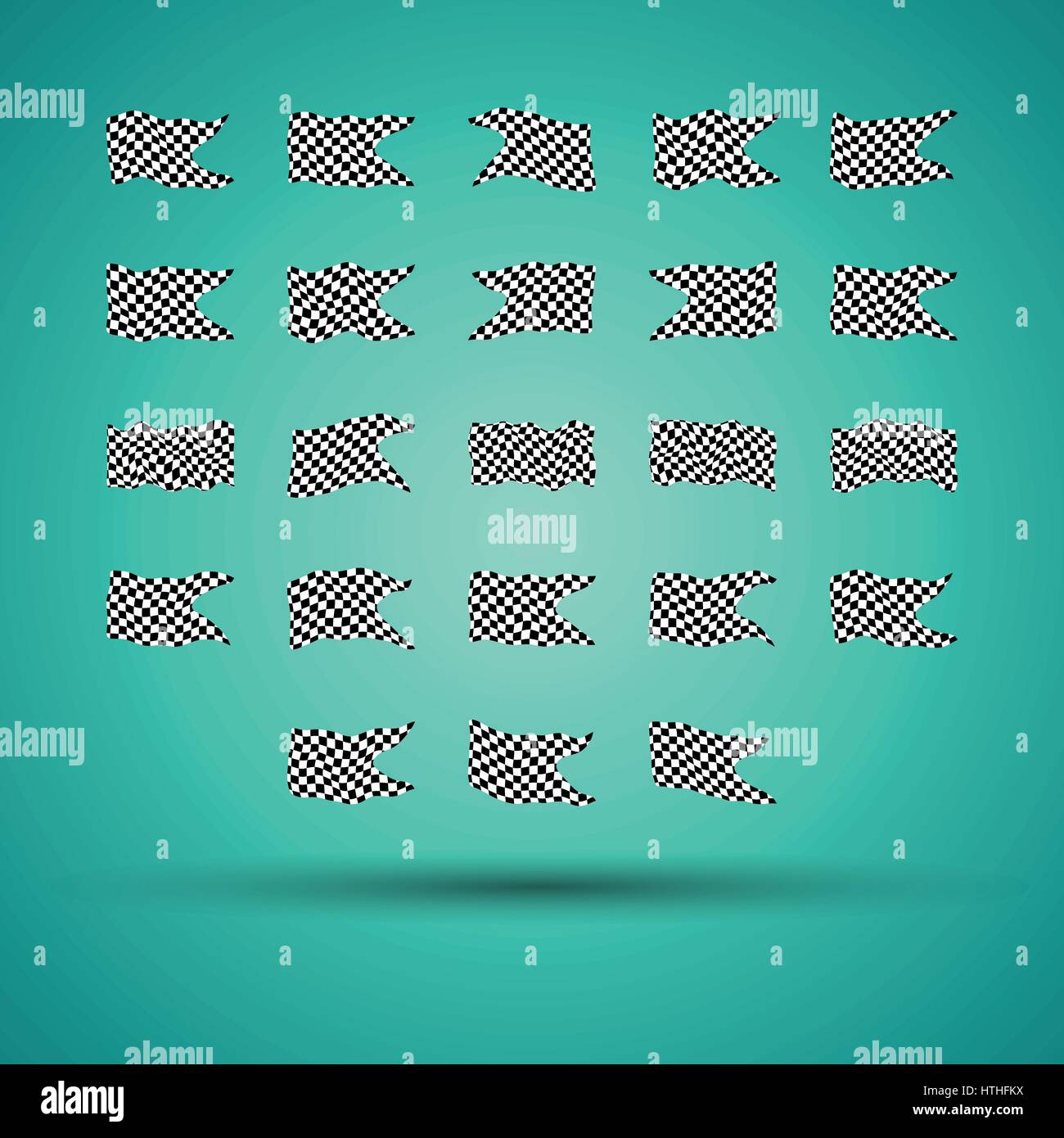 Racing background set collection of 23 checkered flags vector illustration. EPS10 Stock Vector ...