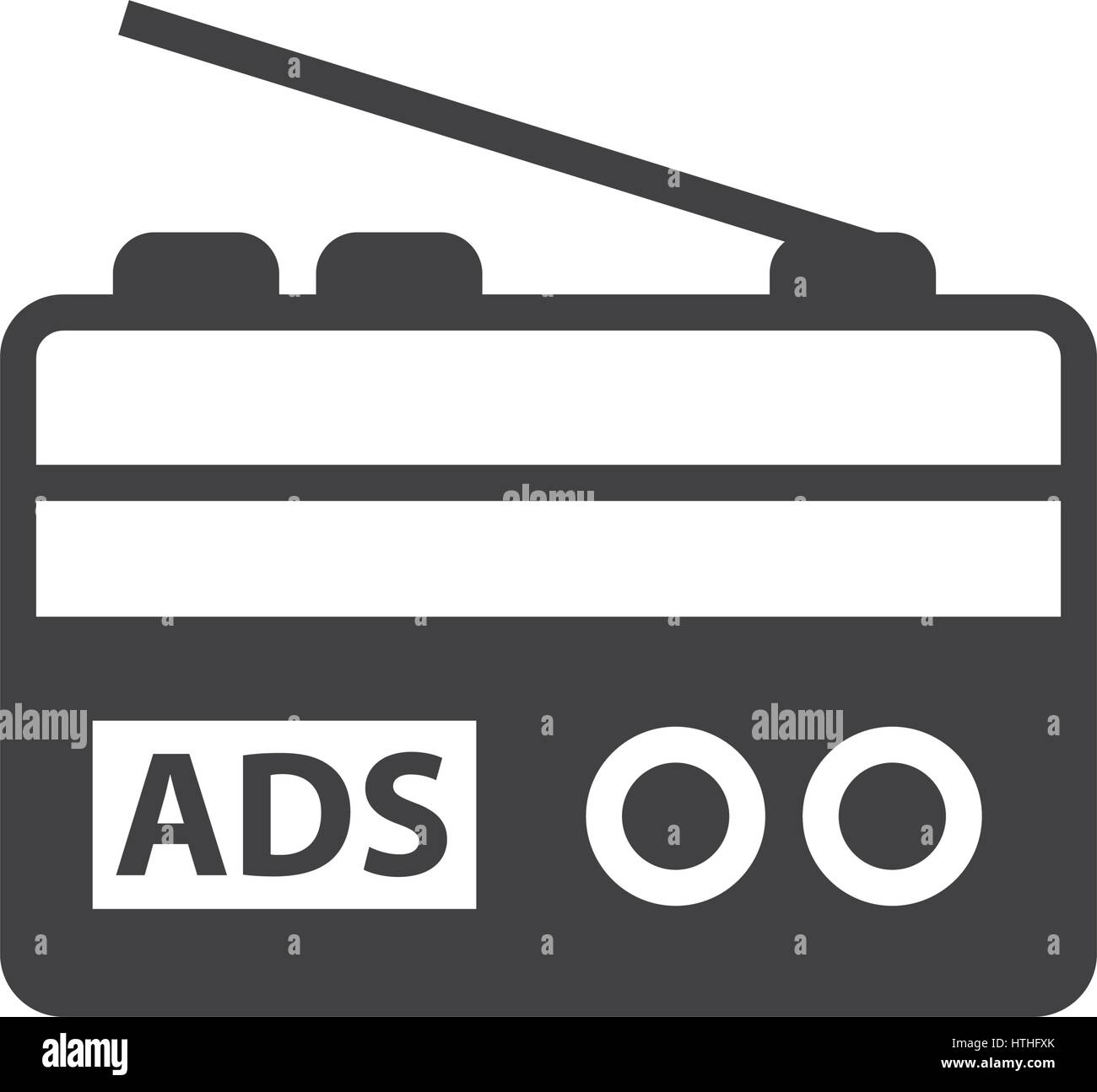 Radio Advertisement black icon Stock Vector Image & Art - Alamy