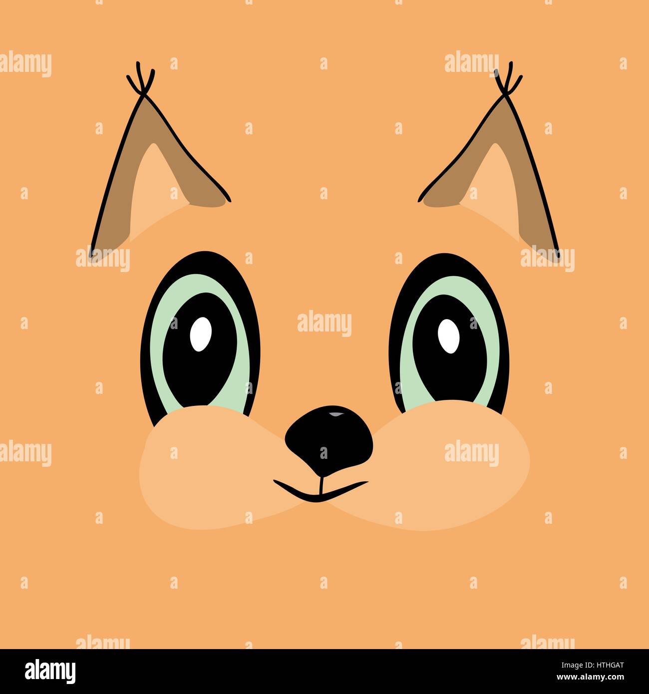 Squirrel head cute cartoon Stock Vector Image & Art - Alamy