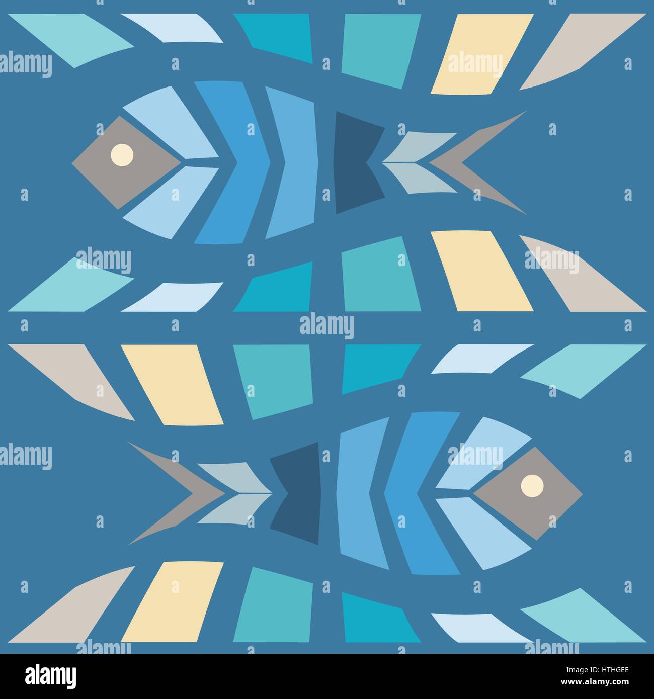 Mosaic aquarium Stock Vector Images - Alamy