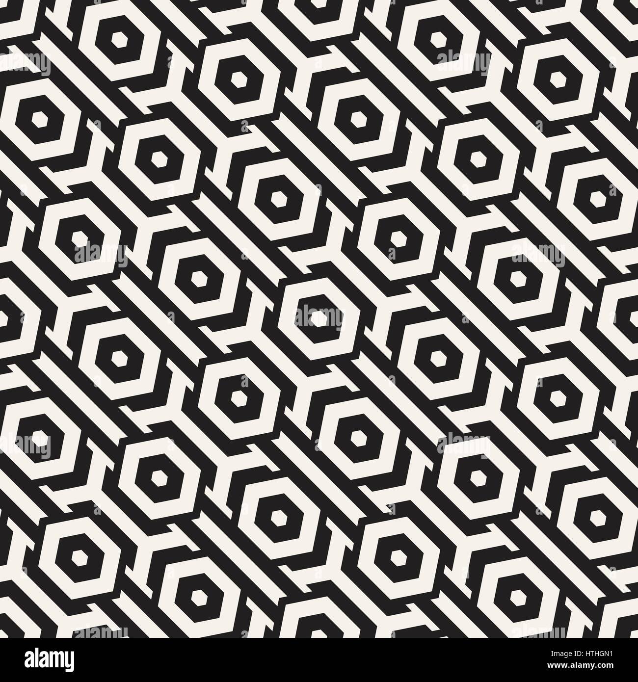 Vector Seamless Pattern. Repeating Lattice Abstract Background. Linear Grid From Striped ...