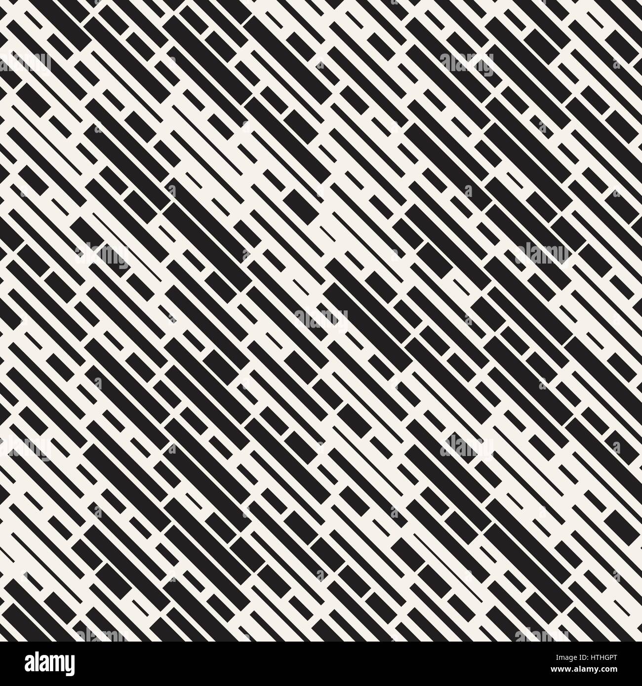 Vector Seamless Black And White Irregular Dash Rectangles Grid Pattern ...