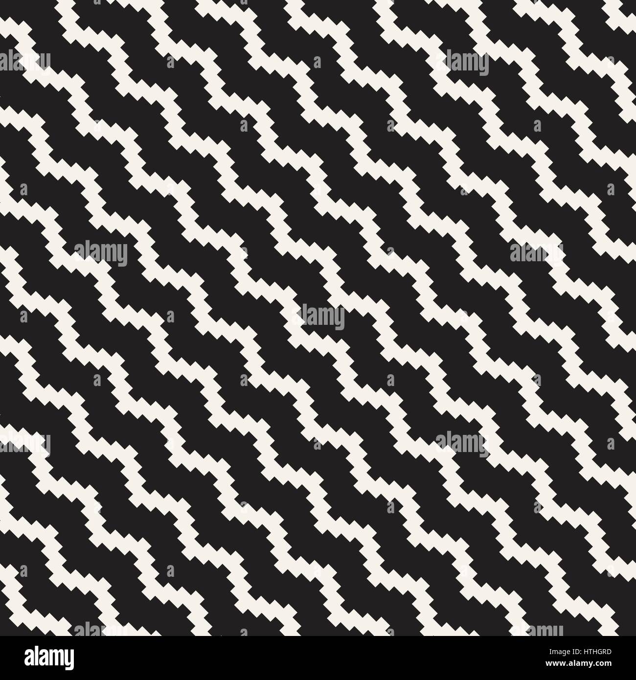 Halftone Edgy Lines Mosaic Endless Stylish Texture. Vector Seamless ...