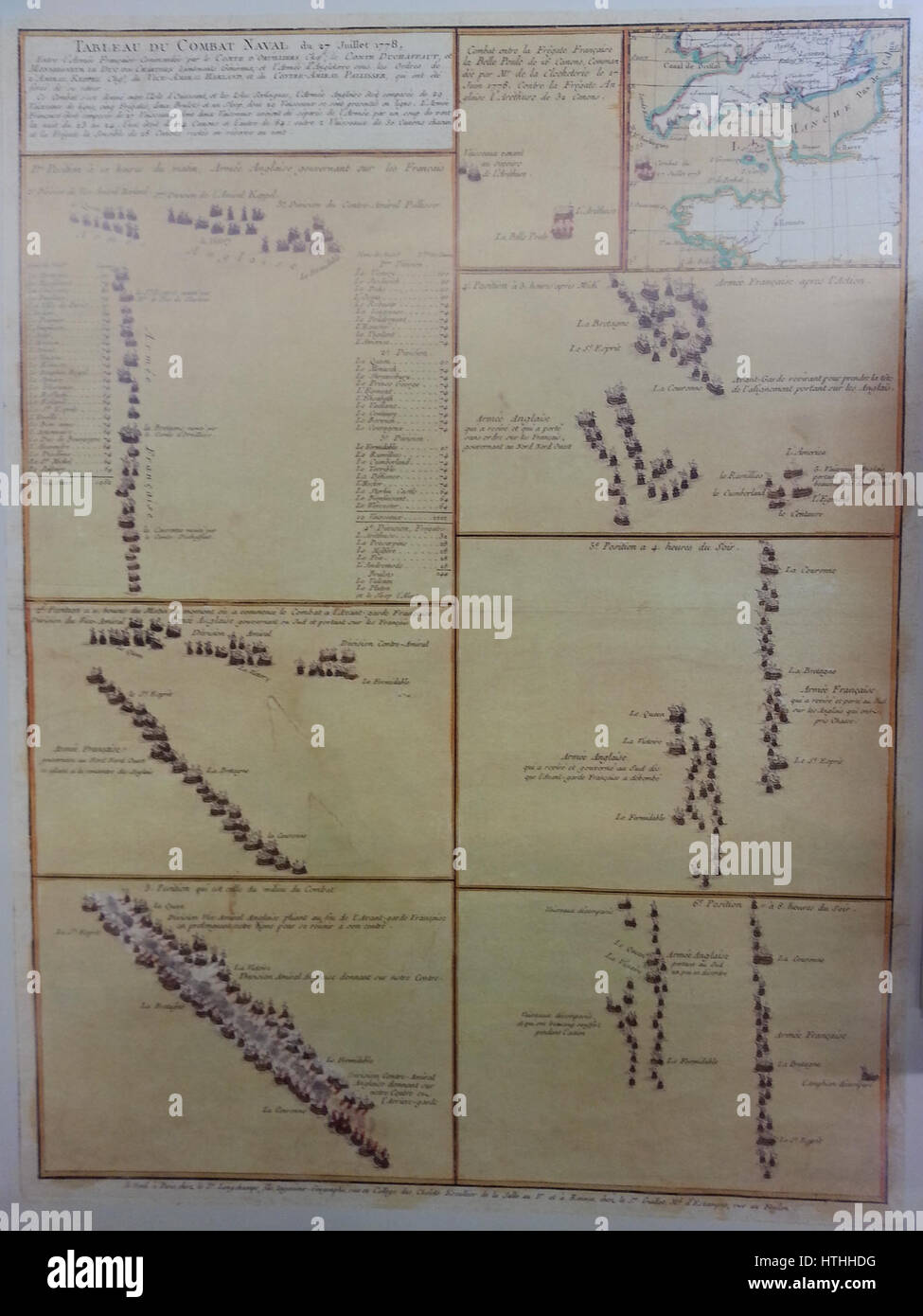 Ushant map hi-res stock photography and images - Alamy