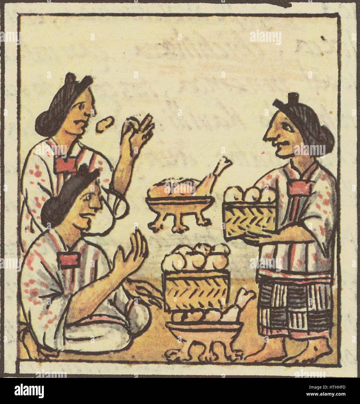 Aztec feast 2 Stock Photo - Alamy