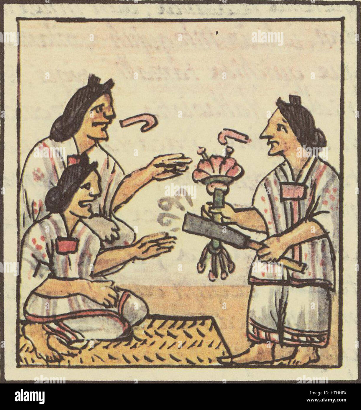 Aztec society painting hi-res stock photography and images - Alamy
