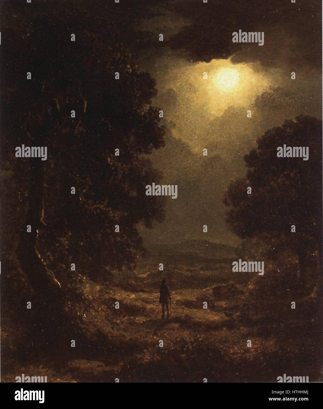 Moonlit landscape hi-res stock photography and images - Alamy