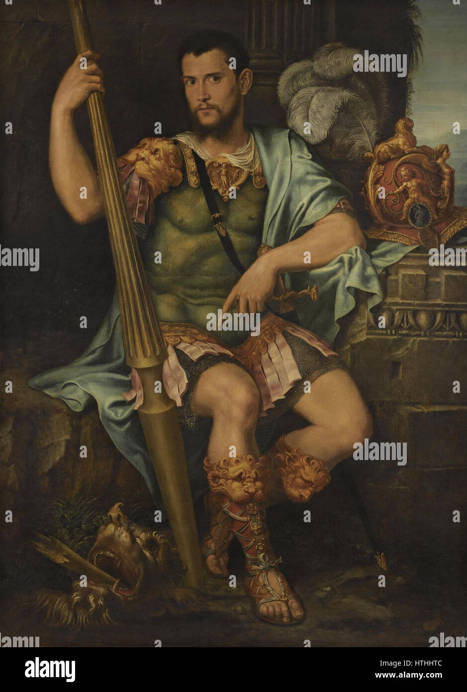 Portrait of a nobleman as Saint George Stock Photo - Alamy