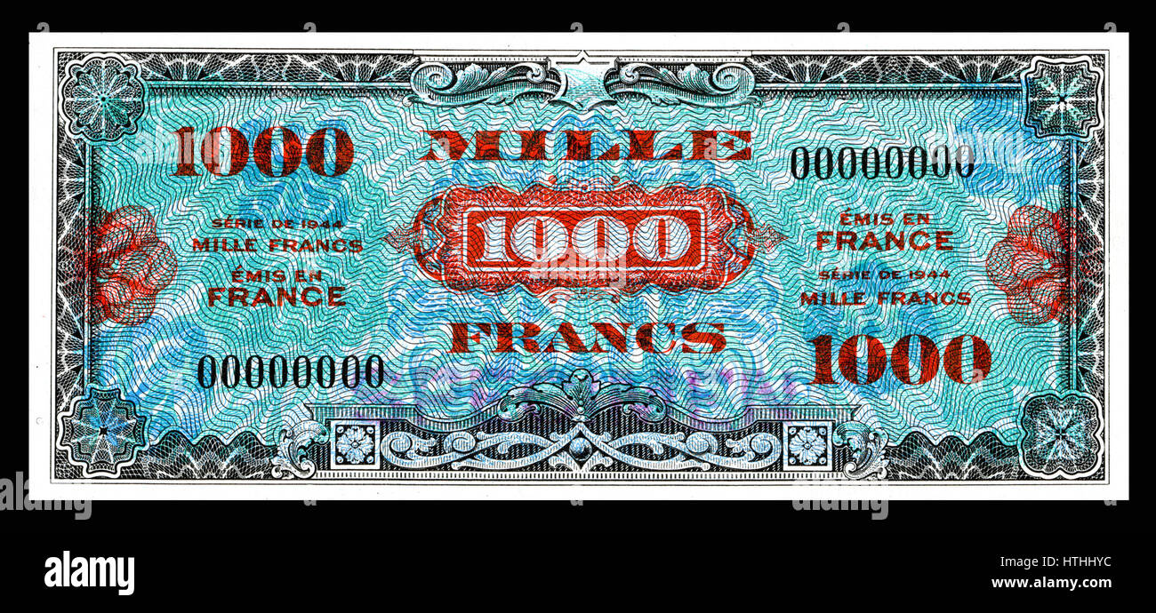 1000 francs hi-res stock photography and images - Alamy