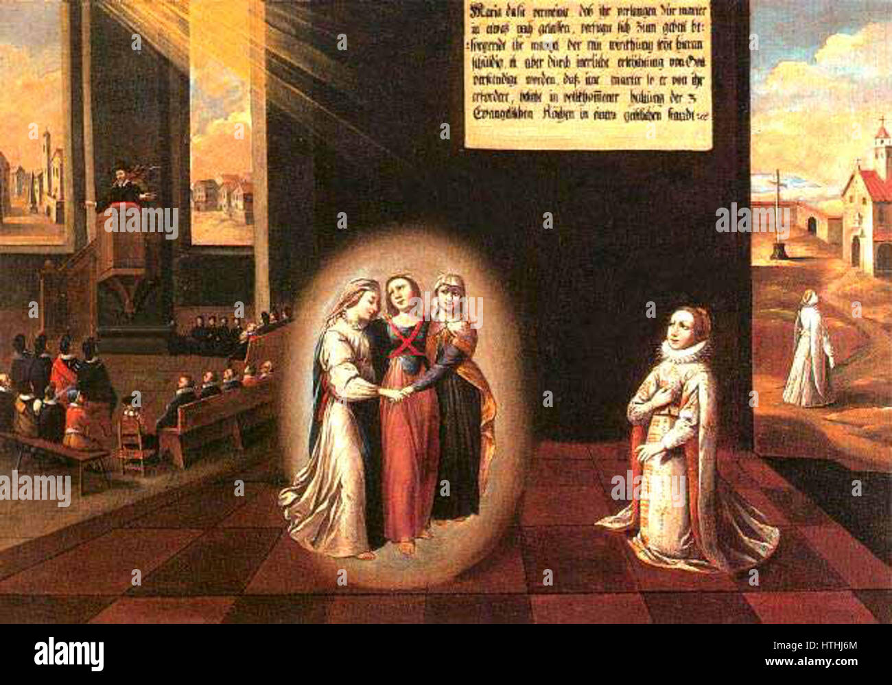 Painted Life of Mary Ward 11 Stock Photo - Alamy