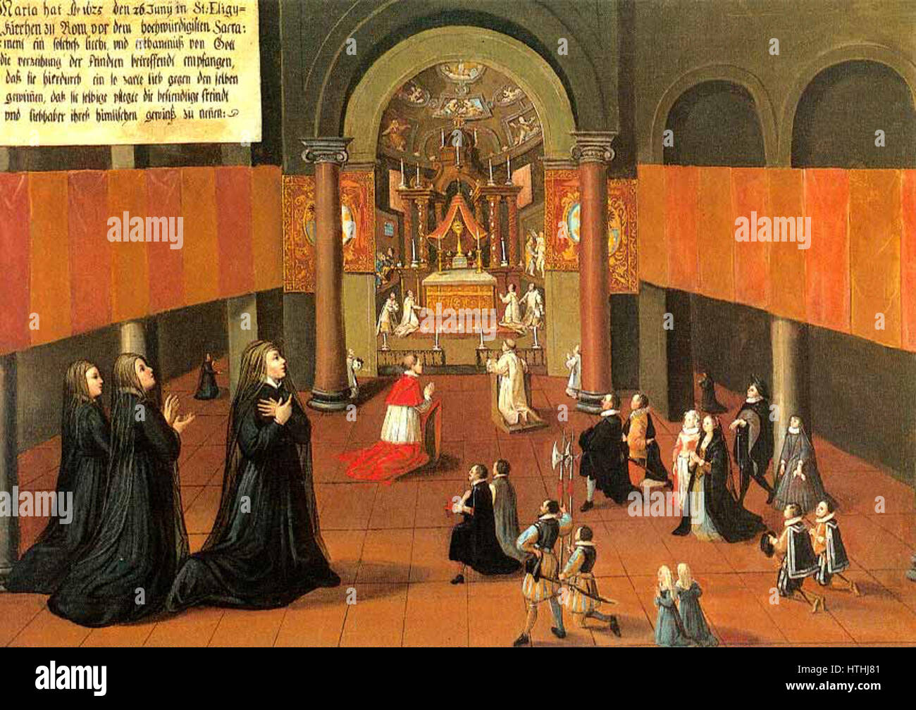 This artwork, titled *Painted Life of Mary Ward*, depicts the life and ...