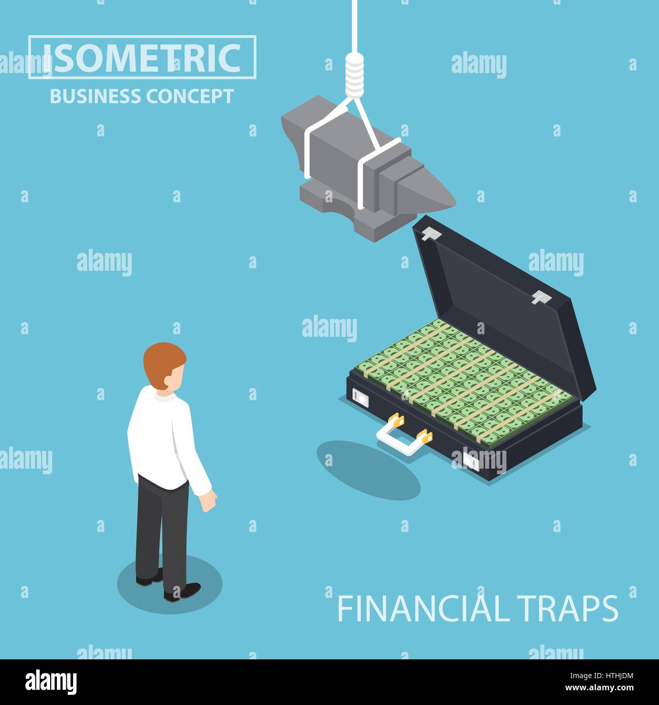 Warning of traps Stock Vector Images - Alamy