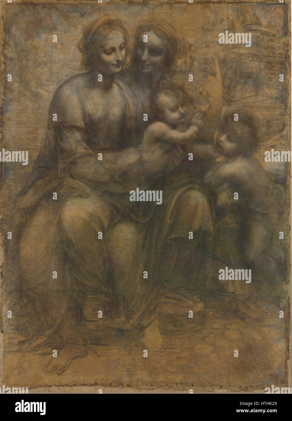 Leonardo - St. Anne cartoon Stock Photo - Alamy