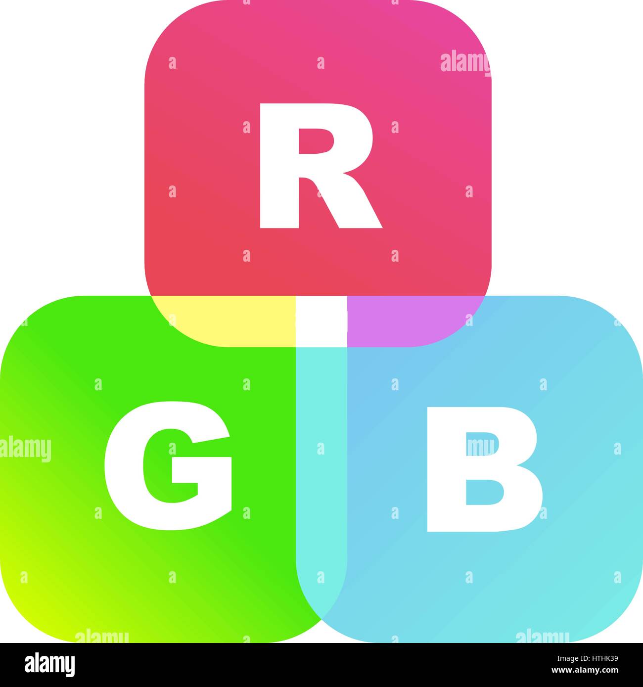 Color system of the RGB as toy cubes. Vector EPS8 Stock Vector Image ...