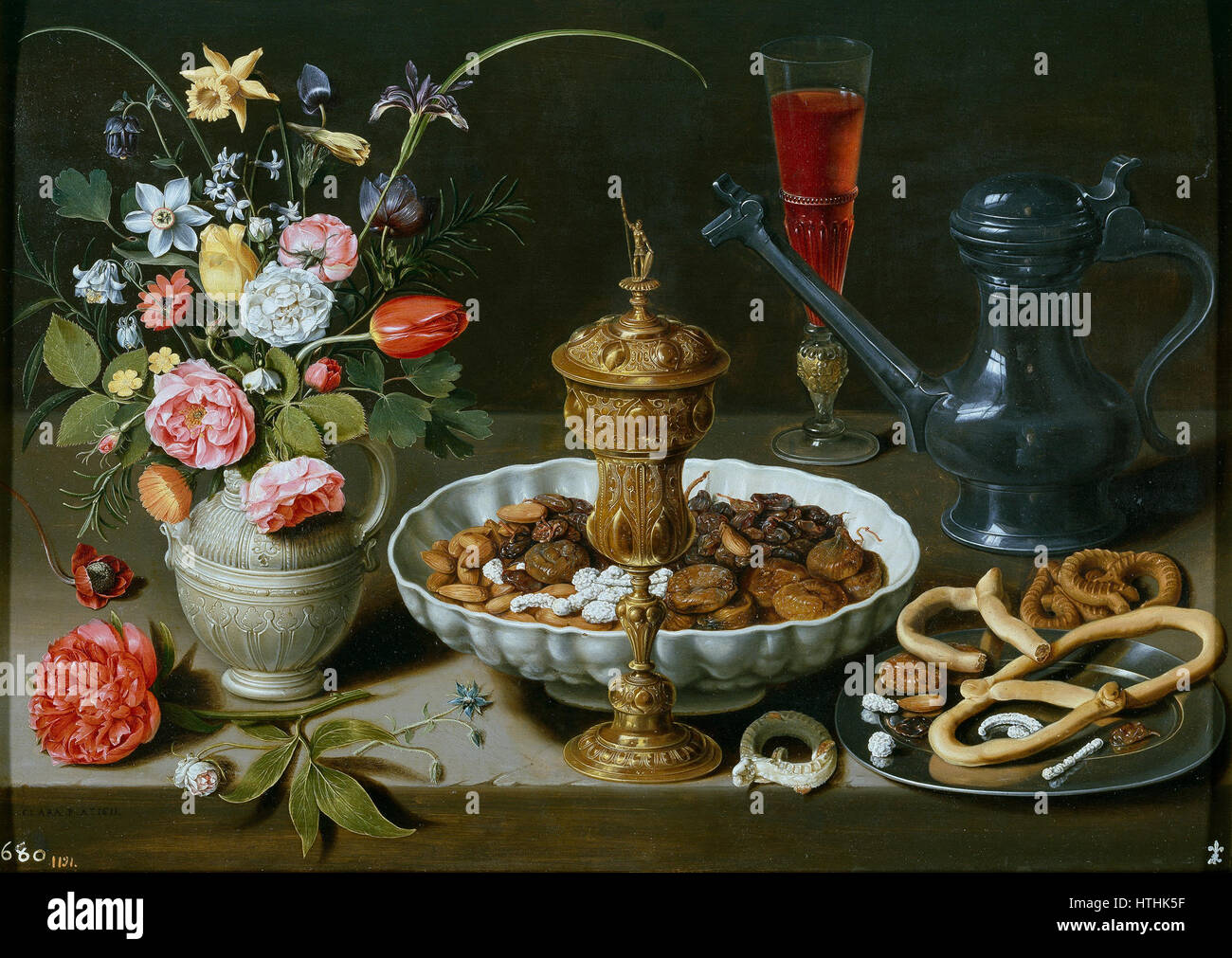 Clara Peeters - Mesa (Prado) 01 Stock Photo - Alamy