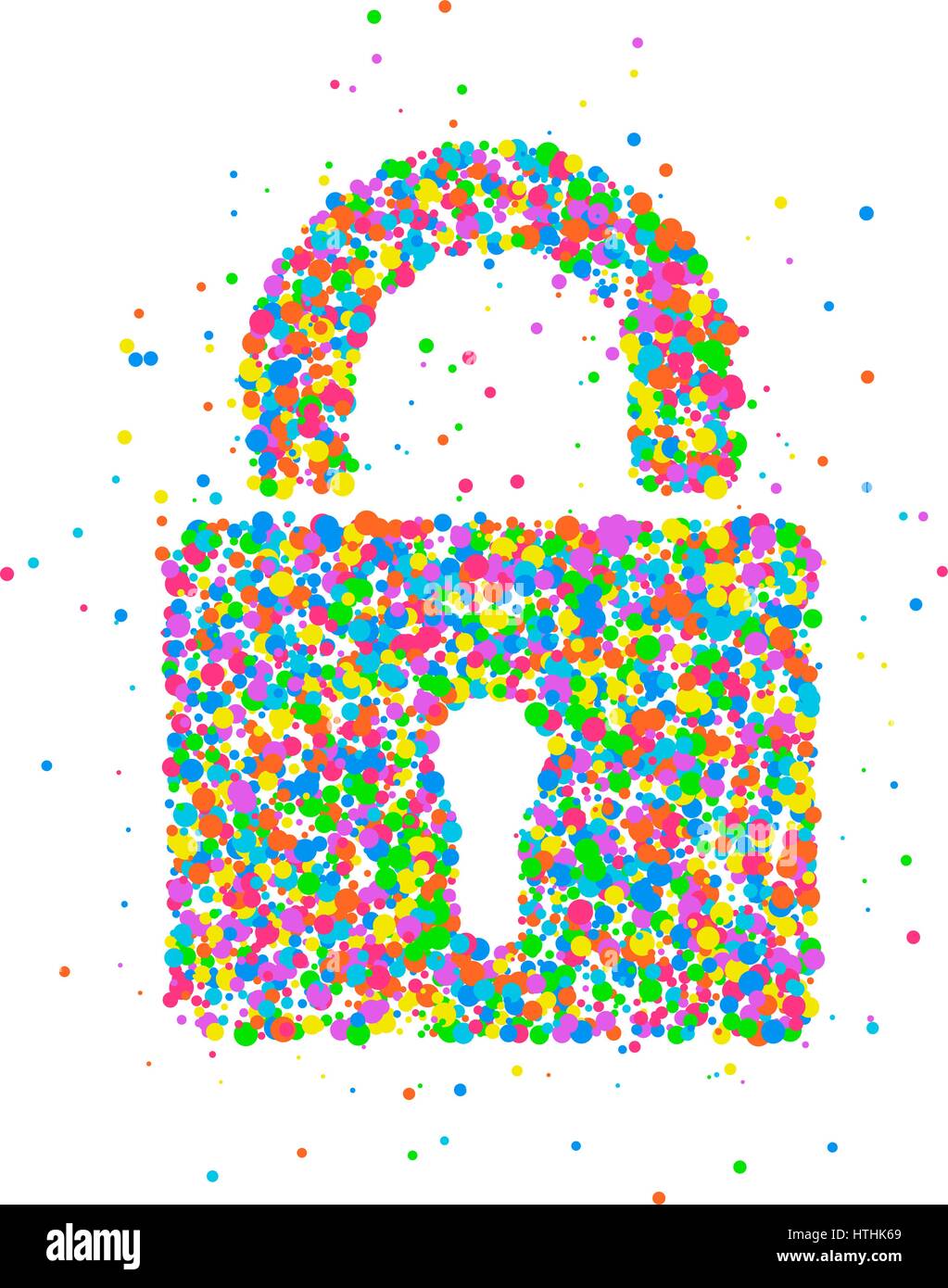 Open padlock clipart Stock Vector Images - Alamy
