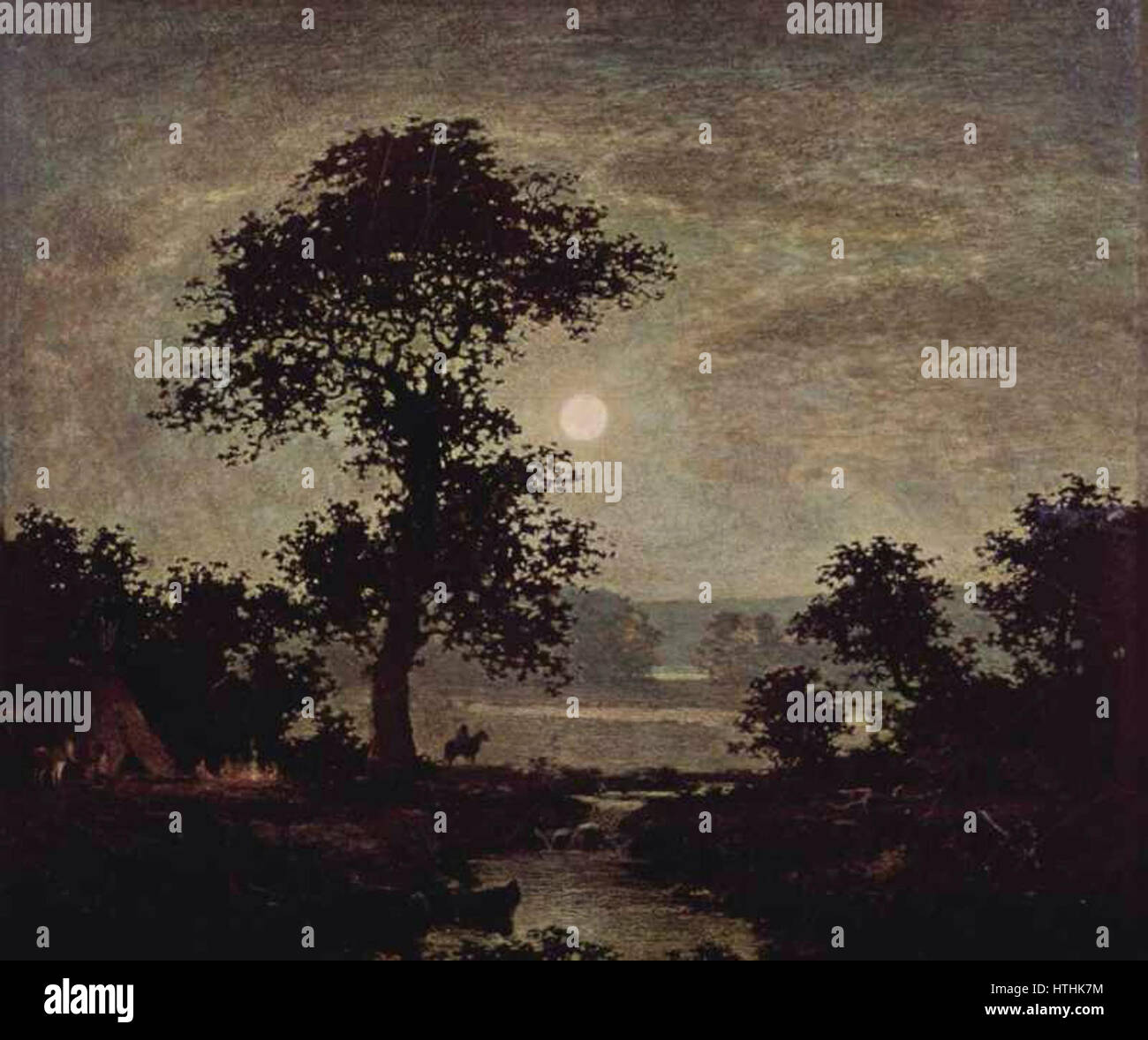 Ralph Albert Blakelock's 'Mondlicht' (Moonlight) from 1885 captures a ...