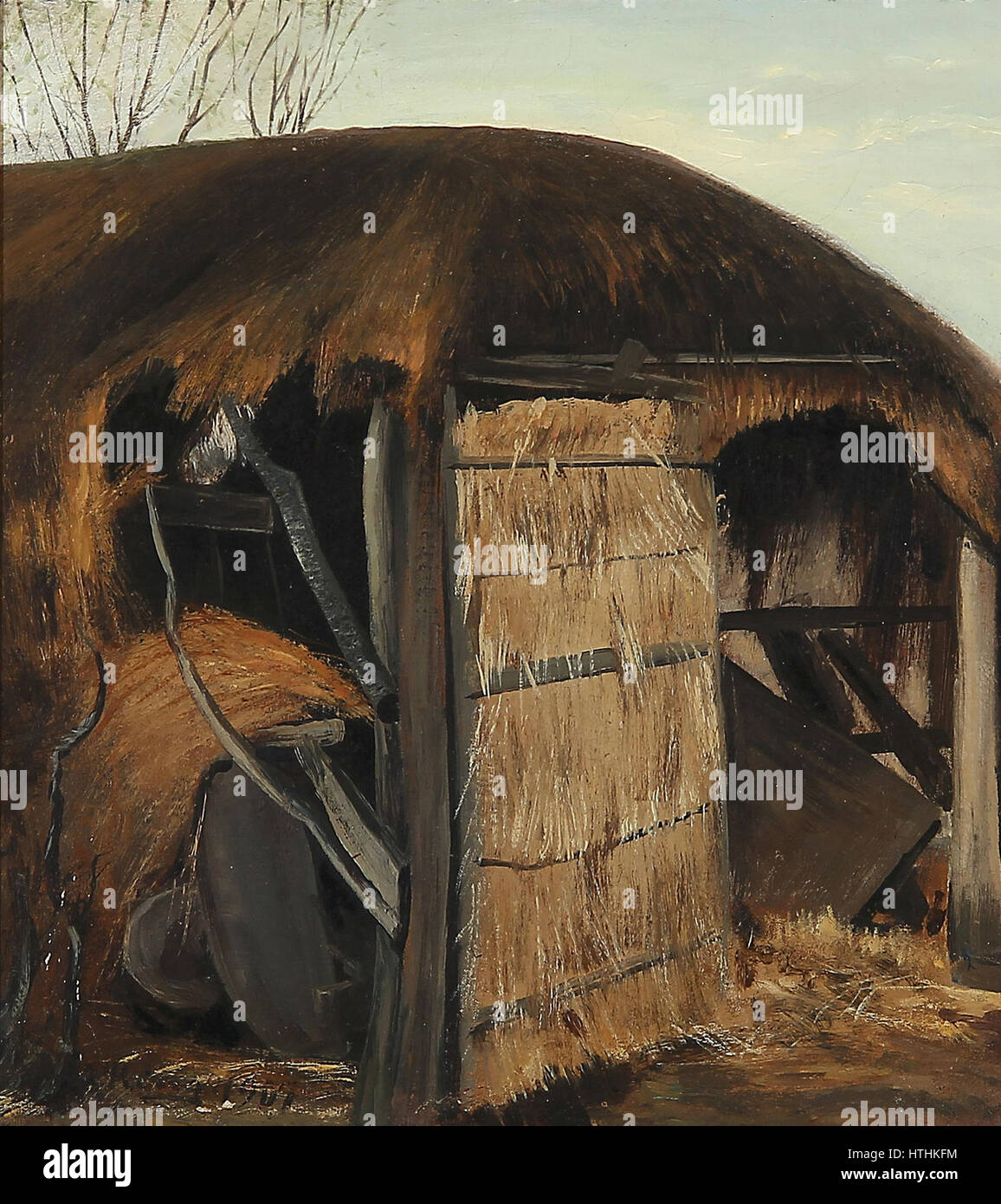 L. A. Ring - Gammelt udhus (1907 Stock Photo - Alamy