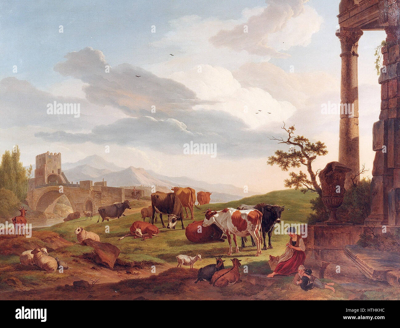 Nicolas de Fassin, Le milieu du jour, 1802 Stock Photo - Alamy