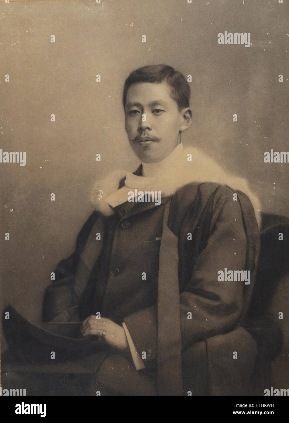 The portrait of Nabeshima Naomitsu by Takagai Haisui (Chokokan ...