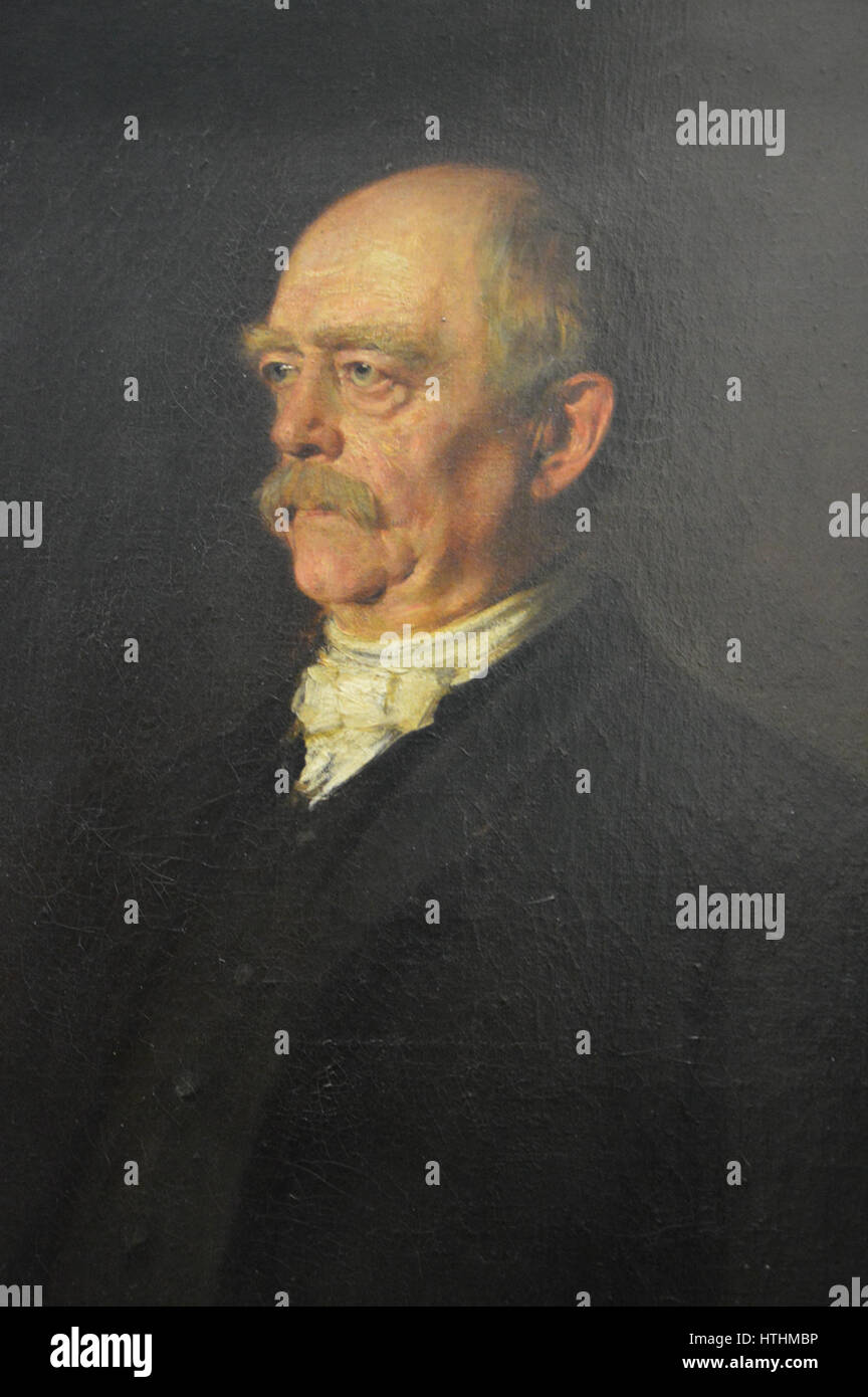 Franz von Lenbach - Otto von Bismarck - 1884 (detail Stock Photo - Alamy