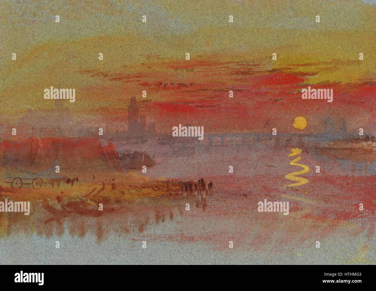 Turner sunset paintings hi-res stock photography and images - Alamy