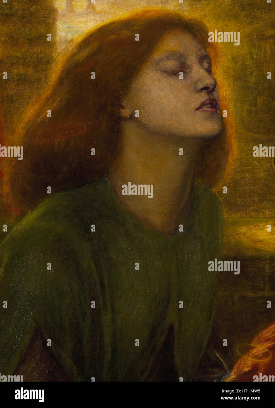 *Beata Beatrix* by Dante Gabriel Rossetti is a portrait of Beatrice ...