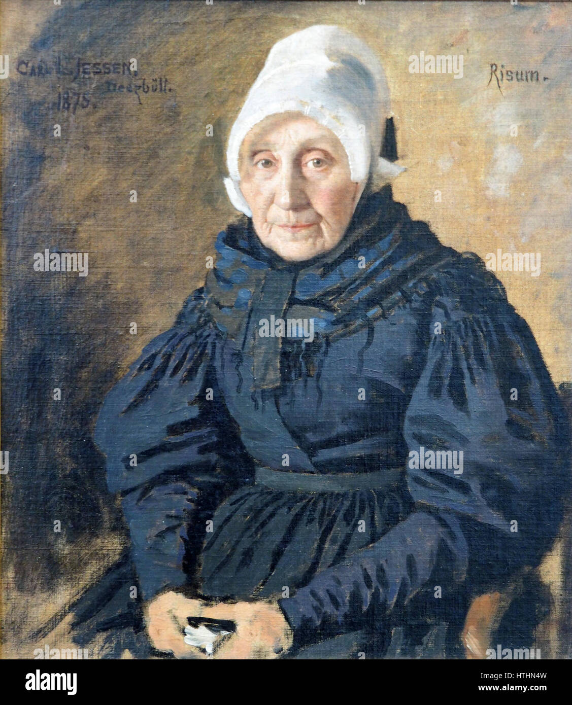 This study by Carl Ludwig Jessen, created in 1875, portrays a scene at ...