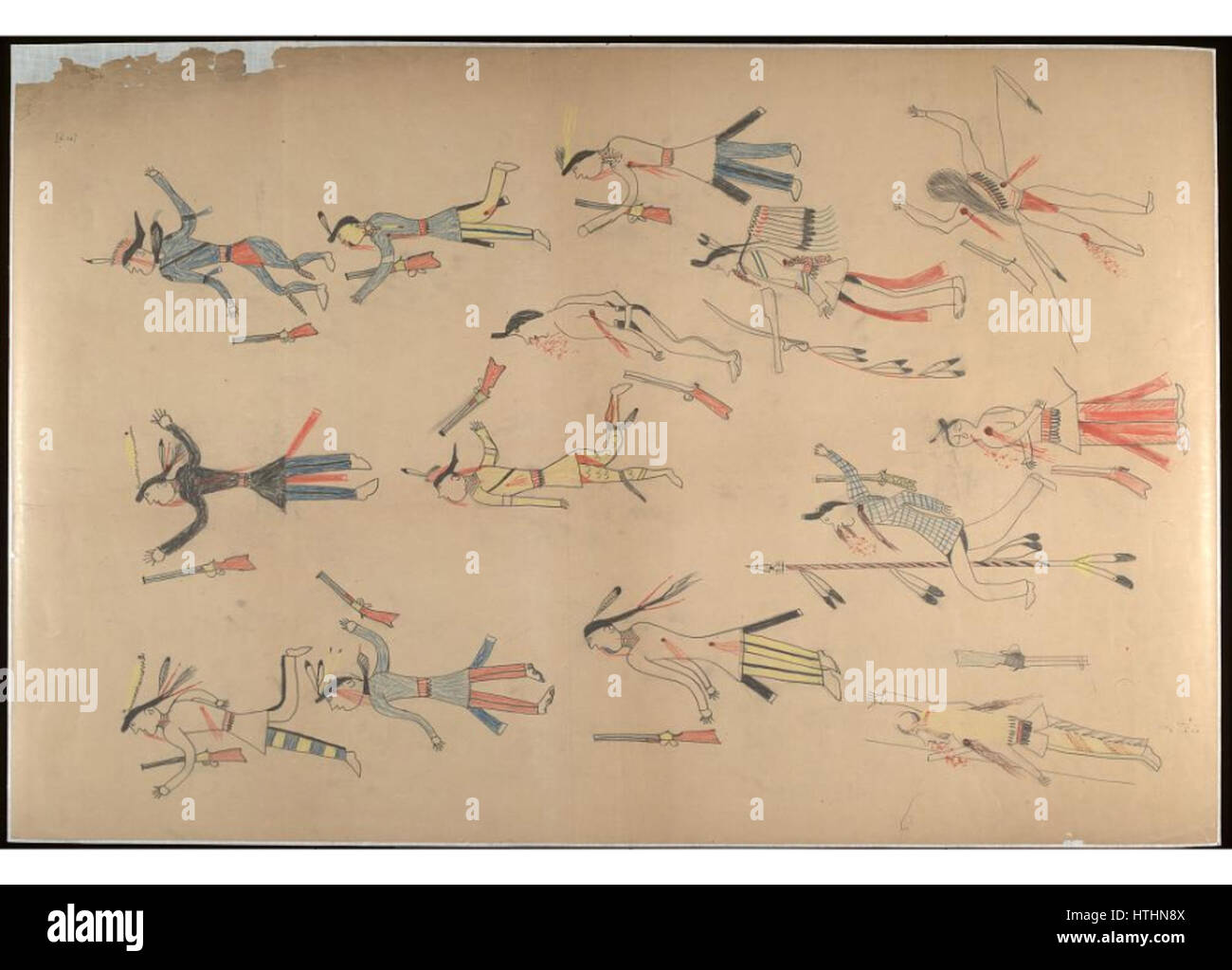 Red Horse pictographic account of the Battle of the Little Bighorn ...