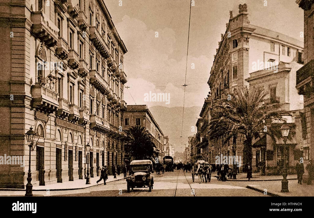Via Roma (Palermo) 1906 07 Stock Photo - Alamy