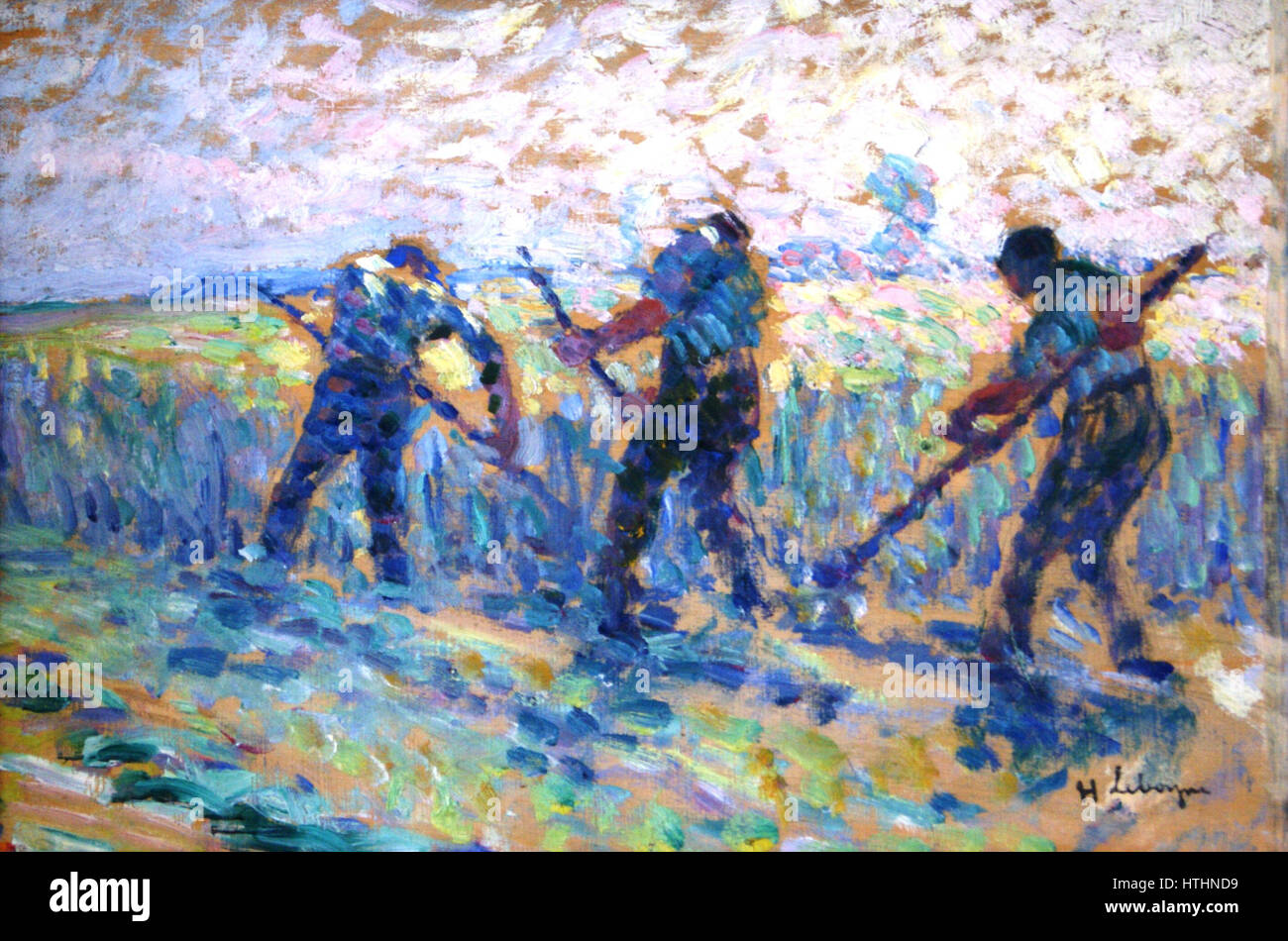'Les moissonneurs' by Henri Lebasque depicts a peaceful rural scene of ...