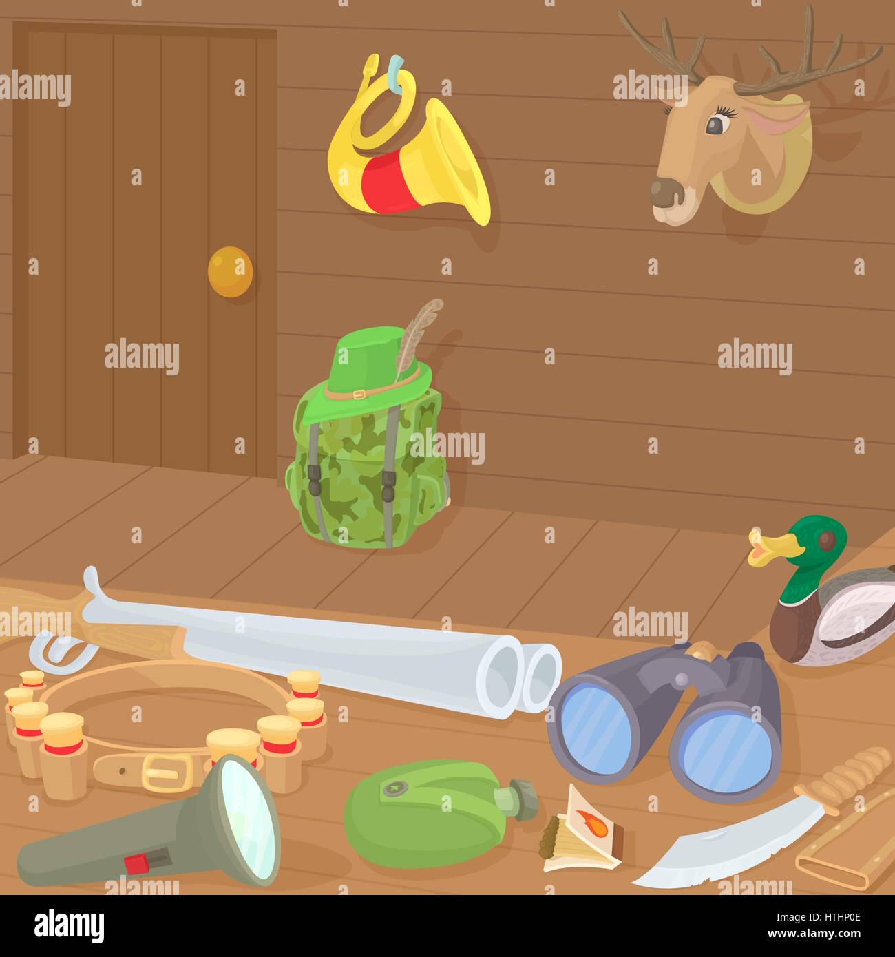 Trap door cartoon hi-res stock photography and images - Alamy