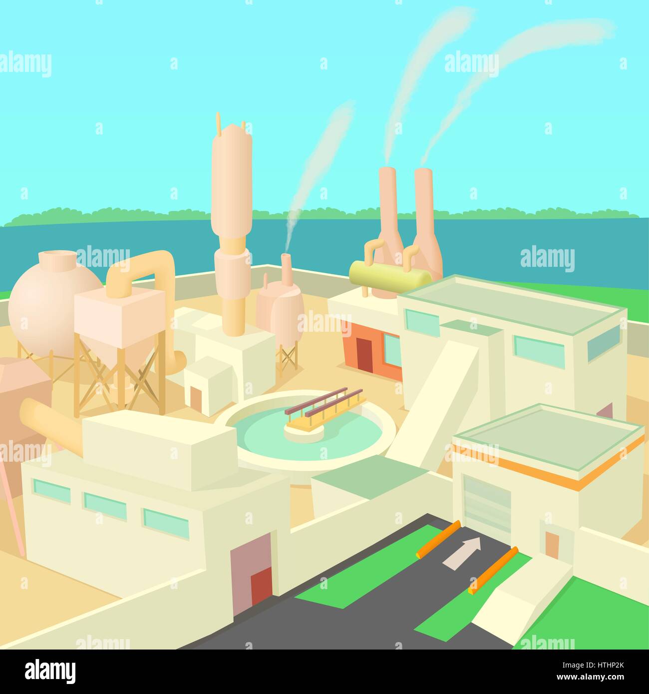 Power water river pipe Stock Vector Images - Alamy